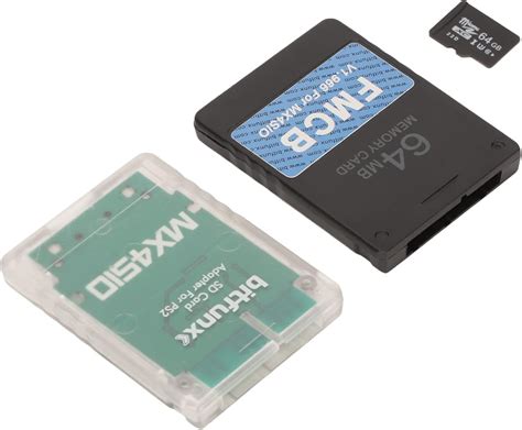 Mx4sio Sio2sd Tf Card Adapter With 64g Tf Card For Ps2 Game Console Fmcb Card