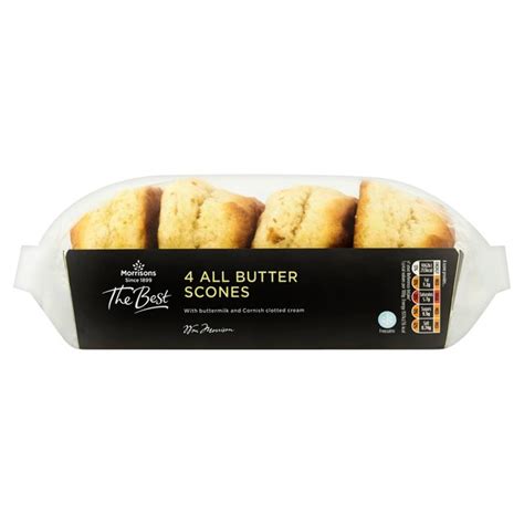 稜 Calories In Morrisons The Best 4 All Butter Scones