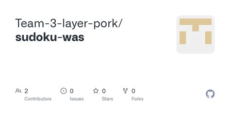 Github Team 3 Layer Porksudoku Was