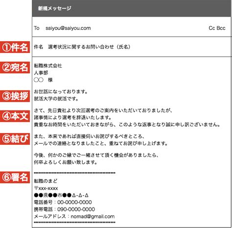 選考辞退メールの例文書き方