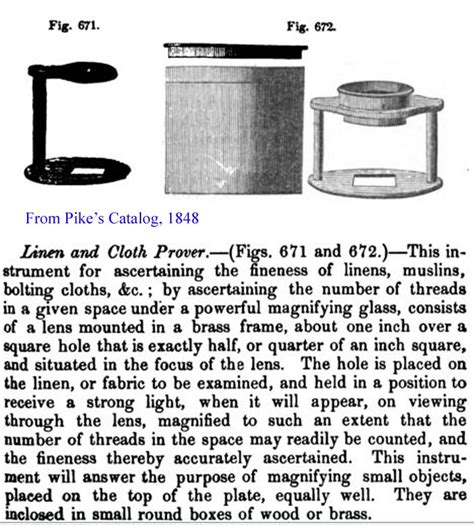 Linen Testing And Thread Counting Microscopes
