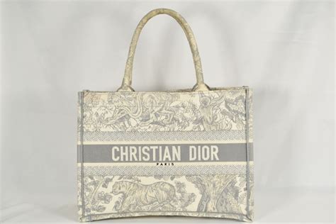 【傷や汚れあり】1円～christian Dior クリスチャンディオール トワル ドゥ ジュイ エンブロイダリー ブックトート スモール