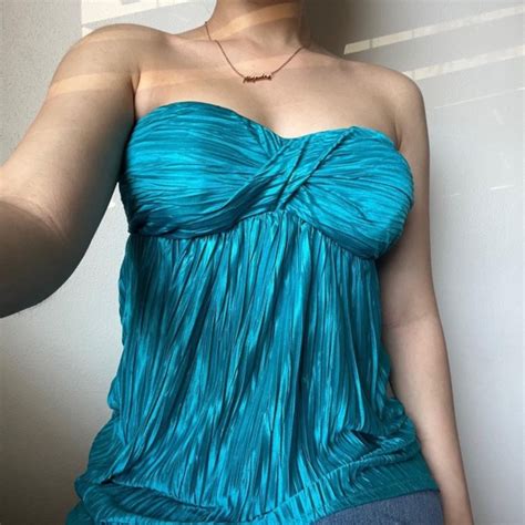 Windsor Tops Windsor Teal Tube Top Poshmark