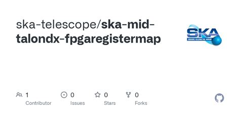 GitHub Ska Telescope Ska Mid Talondx Fpgaregistermap