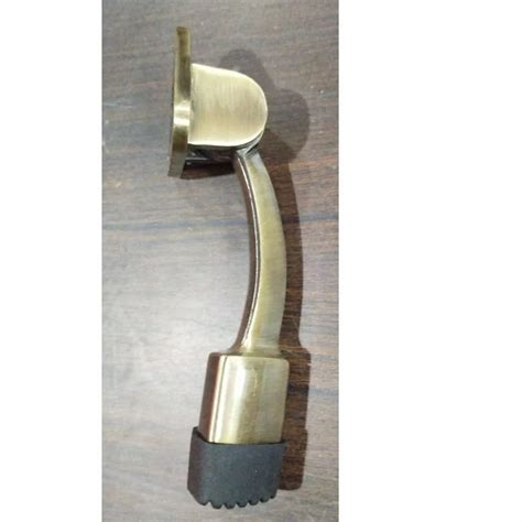 Golden Polished Brass Door Stopper Lever Type Size 4 Inchl At