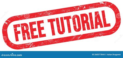 FREE TUTORIAL Text Written On Red Stamp Sign Stock Photo Image Of