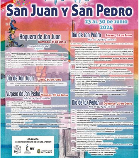 Fiestas San Juan Y San Pedro Monte 2024 Miplanhoy Qué Hacer Hoy En