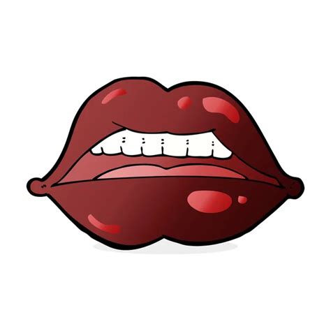 Biting Lower Lip — Stock Vector © Lineartestpilot 20947335