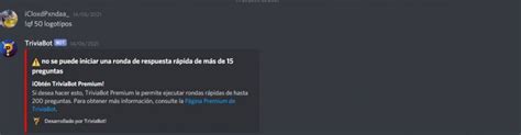 Trivia Discord Premium UniversoCraft