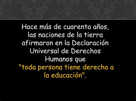 Ppt Declaración Mundial Sobre Educación Para Todos Powerpoint