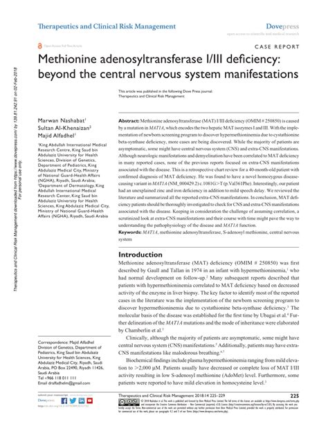 Pdf Methionine Adenosyltransferase Iiii Deficiency Beyond The
