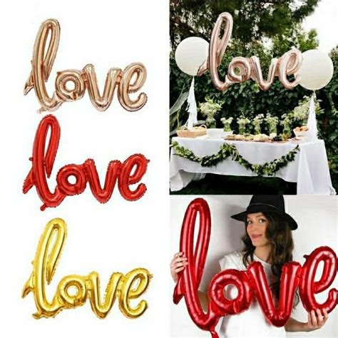Large Medium Small LOVE Letter Balon Belon Ballon Balloon Valentine S