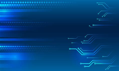 광범위한 사이버 보안 인터넷 및 네트워킹 개념 다양한 기술 요소가 있는 하이테크 벡터 삽화 추상적인 글로벌 공상 과학 개념 파란색 배경에 디지털 인터넷 통신 0명에 대한