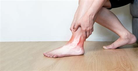 Premium Photo Inflammation Of The Ankle Bones A Human