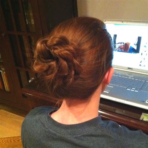 Rope Twist Bun Hair Styles Hairdo Hair