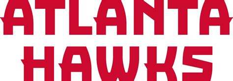 Atlanta Hawks Logo Font Atlanta Hawks Wordmark Logo Clipart Large