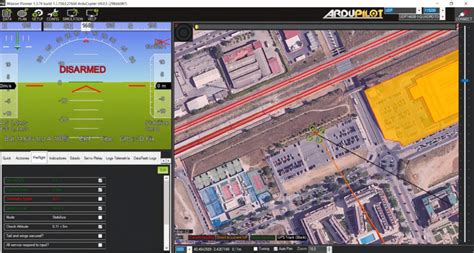 ArduPilot Mission Planner Tool During One Of The Experiments