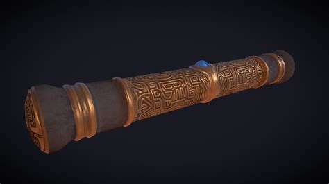 Ancient Scroll Case 3d Model By Yuneenz [07ac795] Sketchfab