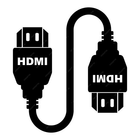 Premium Vector Hdmi Port Line Icon Vector Hdmi Port Sign Isolated