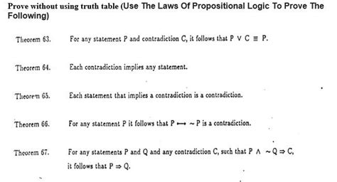 Solved Prove Without Using Truth Table Use The Laws Of