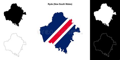 Ryde Outline Map Stock Vector Illustration Of Detailed 334791000