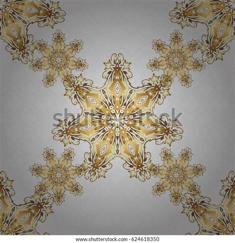 Seamless Luxury Gold Patern Triangular Scales Stock Vector Royalty Free 624618350 Shutterstock