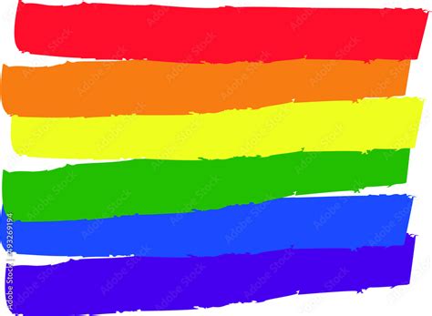 Vector Illustration Related To Lgbt Pride With The Colors Of The
