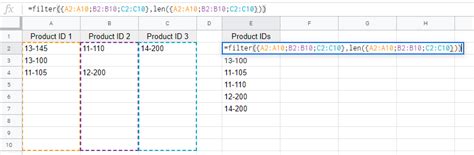 Combining Columns Rsheets