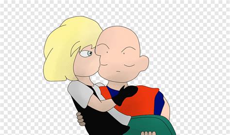Krillin Android 18 Art Dragon Ball Love Television Png Pngegg