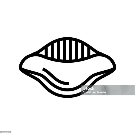 Conchiglie 파스타 라인 아이콘 벡터 일러스트 레이 션 건강한 식생활에 대한 스톡 벡터 아트 및 기타 이미지 건강한