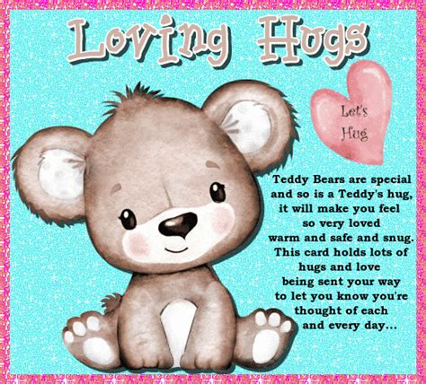 Loving Hugs Free Teddy Bear Day Ecards Greeting Cards 123 Greetings