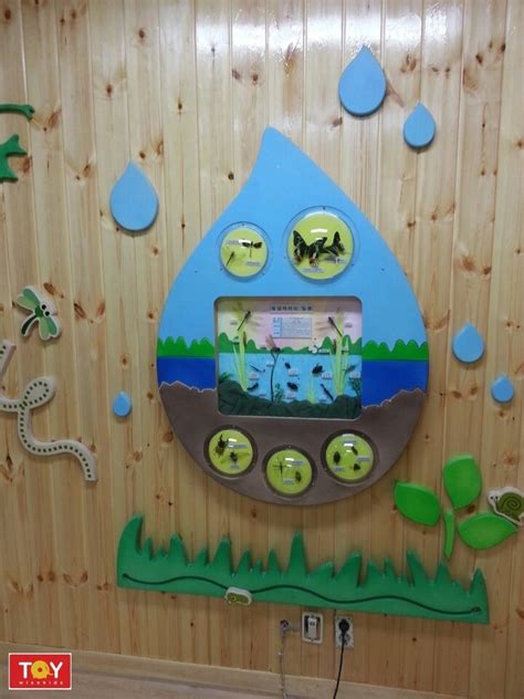 구리 하얀어린이집인테리어어린이집환경구성에코 수중생태 물방울 교구와 게시판으로 어린이집인테리어어닝게시판 네이버 블로그