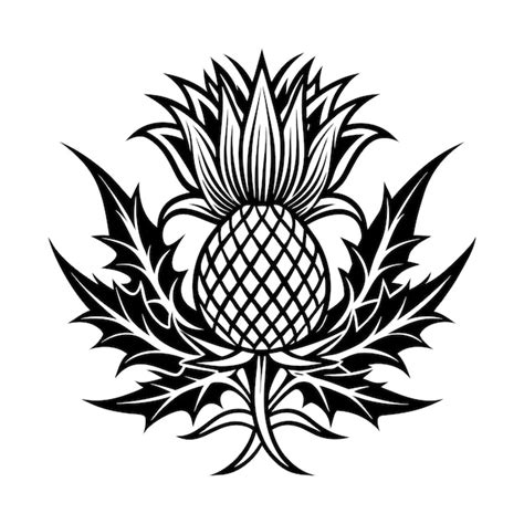 Download Scottish Thistle Vector Art In Celtic Style Vector Art