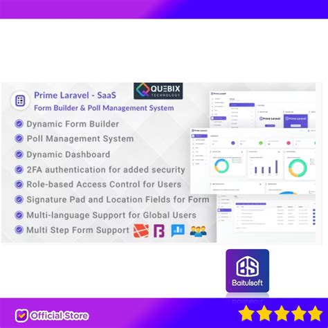 jual source code aplikasi prime laravel saas form builder users