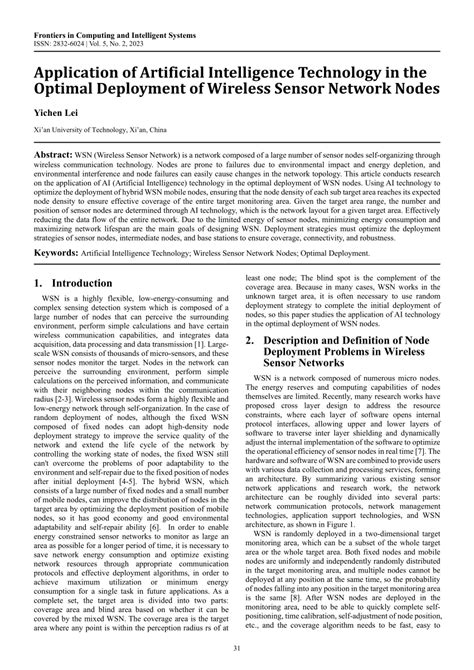 Pdf Application Of Artificial Intelligence Technology In The Optimal