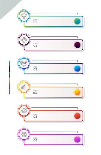 단계 옵션 웹 사이트 Ui 앱 비즈니스 프레젠테이션에 대한 요소 인포 그래픽 템플릿 쉽게 편집 할 수있는 빈 인포 그래픽 템플릿 5에 대한 스톡 벡터 아트 및 기타 이미지
