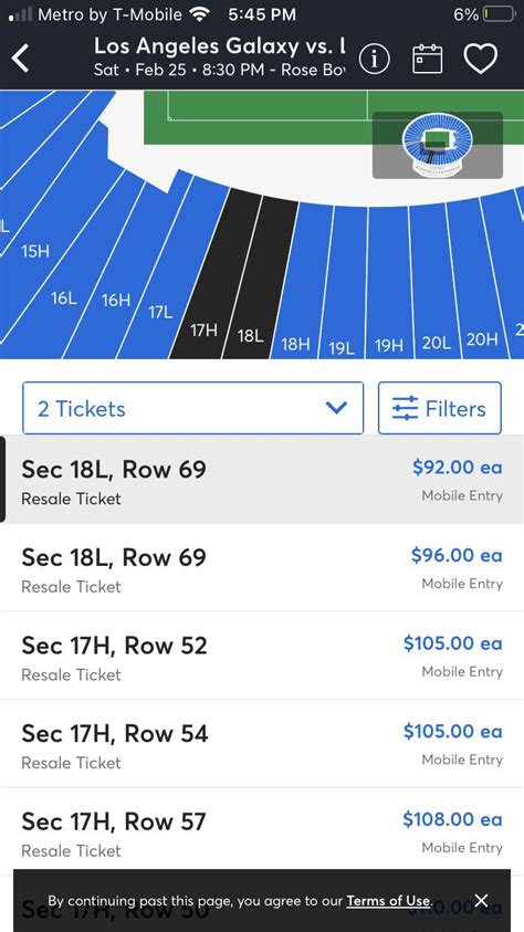 Lafc Seating Rose Bowl R Lafc