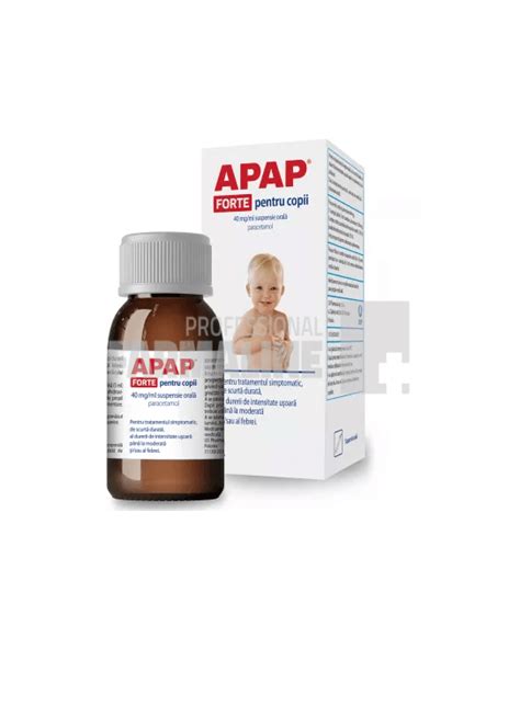 Apap Forte Pentru Copii 40 Mg Ml Suspensie Orala 85 Ml La Pret Mic