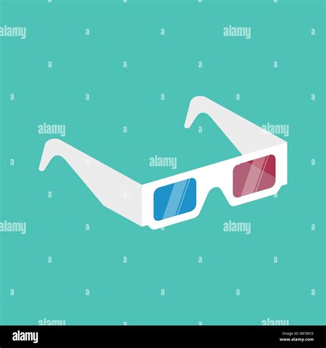 3d Cinema Glasses Isometric Vector Illustration Stock Vector Image