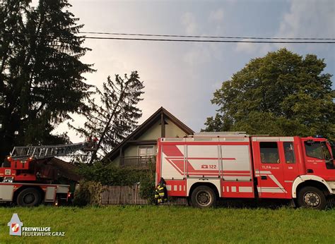 Schweres Unwetter Trifft Teile Von Graz Freiwillige Feuerwehr Graz