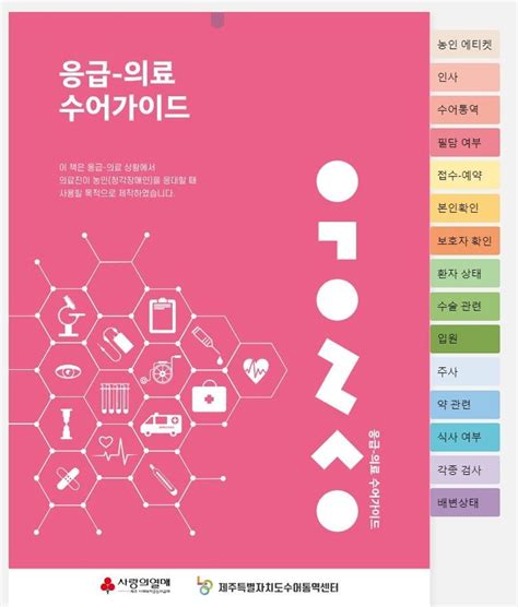 농인과 의료진의 의사소통을 위한 「응급 의료 수어가이드」 제작