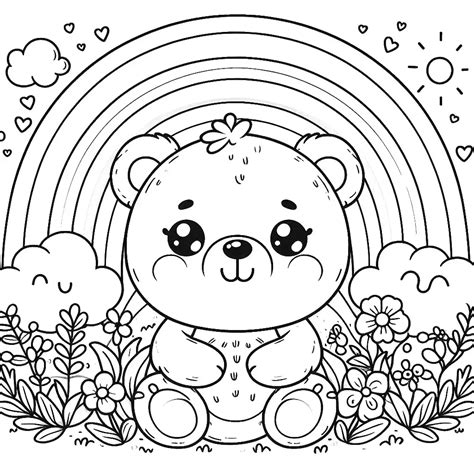 곰 색칠공부 도안 21종 키즈위키