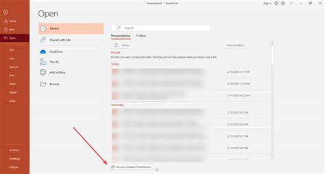 How To Recover Unsaved PowerPoint Data Tip