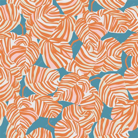 Premium Vector Vector Tropical Leaf Motif Illustration Seamless