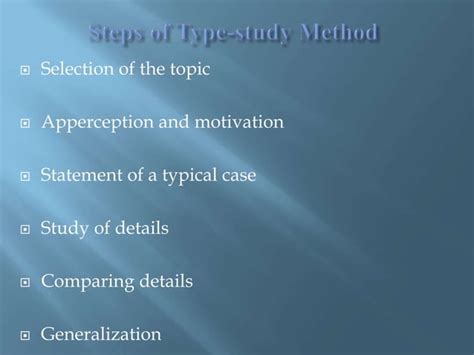 Type Study Method Pptx