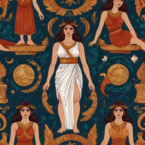 Hand Drawn Greek Mythology Illustration Ai Generated Premium Ai