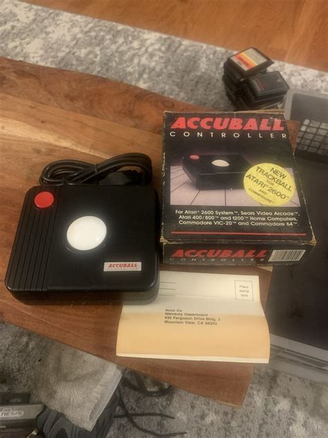Vintage Accu Co Accuball Controller Trackball 101031 For Atari