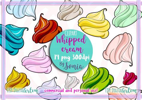 Whipped Cream Clipart Coffee Cream Dollop Clipart Cupcake Clip Art