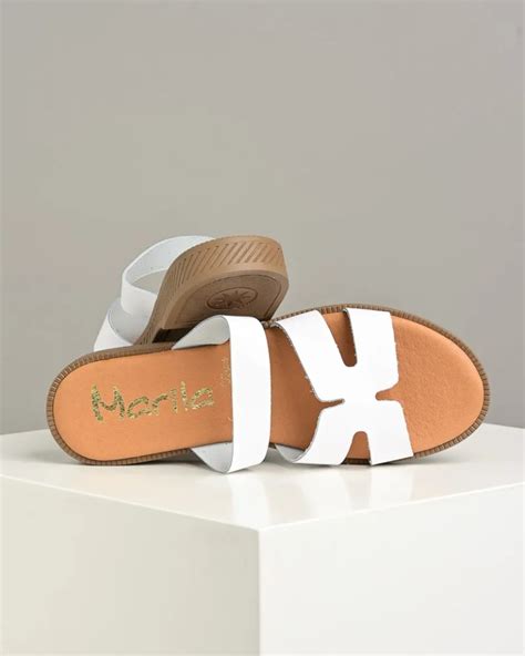 Ženske Kožne Ravne Papuče Balti Bele