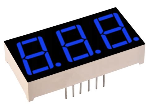 Wyświetlacz Led 7 Segmentowy 3 Cyfry Niebieski Sklep Opinie Cena W Allegro